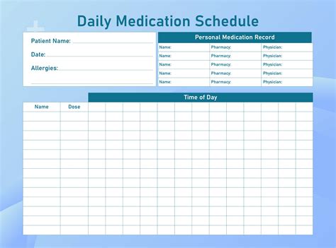 Free Printable Medication List Templates Pdf Included Printables Hub