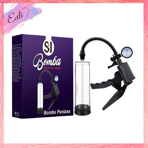 Bomba Peniana Manual com Medidor de Pressão Sex Shop Shopee Brasil