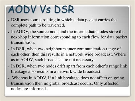 Simulation And Comparison Of Aodv And Dsr Protocol