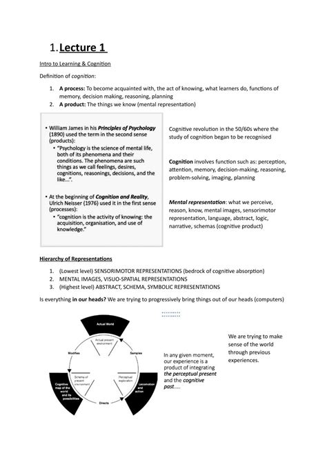 Mind Brain And Behaviour 1 Notes Psyc10003 Mind Brain And Behaviour 1 Unimelb Thinkswap