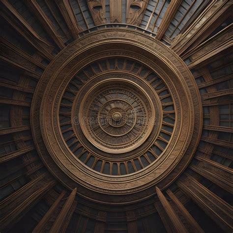 Abstract Geometric Composition Digital Artwork For Creative Graphic Design Generative Ai Stock