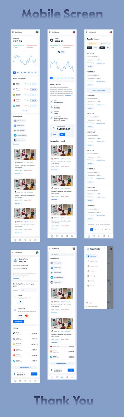 Paper Trader Web Application Dashboard Design On Behance