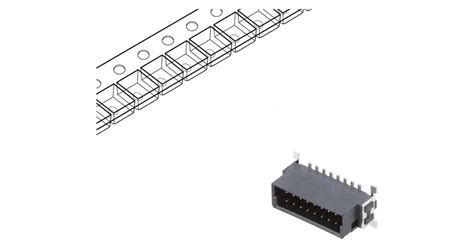 Conector Pcb Pcb Tată 16 Pin 127mm Termoplast Adam Tech Okaziiro