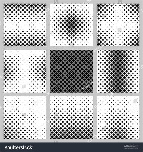 Set Nine Monochrome Diagonal Square Pattern Stock Vector Royalty Free 622394711 Shutterstock