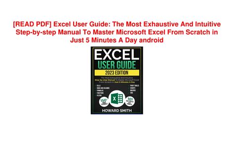 ppt [read pdf] excel user guide the most exhaustive and intuitive