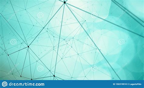 Lines Connect The Dots Abstract Transformation Stock Illustration