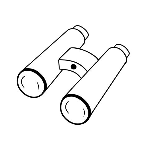 Premium Vector Binoculars Doodle Sketch Isolated On White