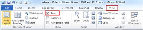 How To Display The Side Ruler In Word 2016 Stepfer