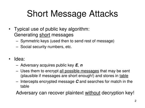 Ppt Attacks On The Rsa Algorithm Powerpoint Presentation Free