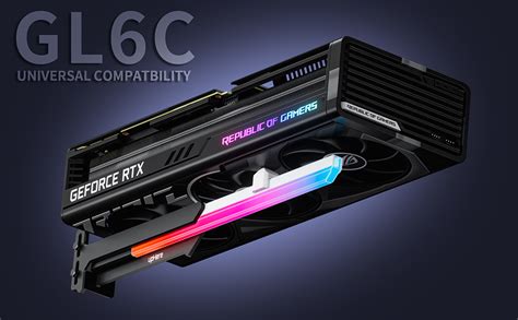 UpHere ARGB Graphics Card GPU Support Bracket Adjustable Support Video Card Holder Bracket With