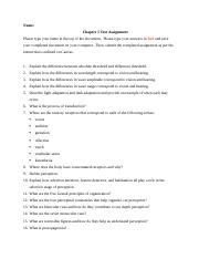 Open Stax Chapter 5 Text Assignment 1 Doc Name Chapter 5 Text
