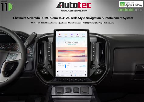 Chevrolet Silverado Gmc Sierra 144″ Ips Qhd 2k Touch Screen