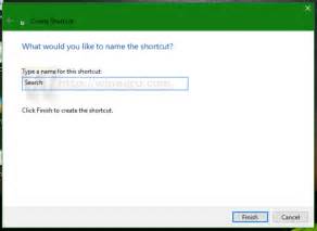 Create A Shortcut In Windows To Open Windows Like Search Pane