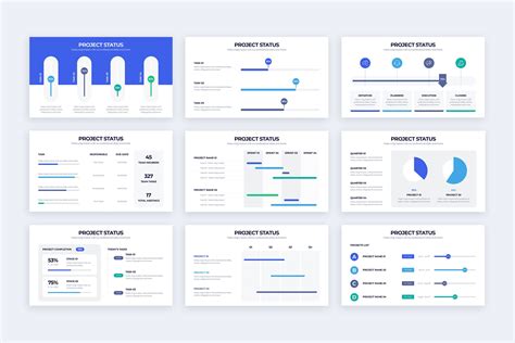 Project Status Infographics Powerpoint Template Template For Powerpoint Template Design