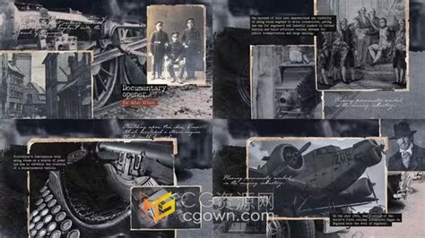 复古纪录片开场视频ae模板免费下载 Cg资源网