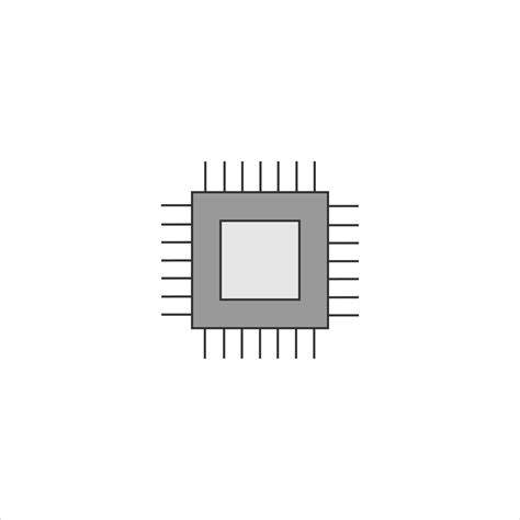 Computer Processor Chip Icon Is Suitable For Your Computer Themed Design 67342934 Vector Art At