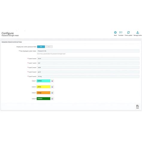 Password Strength Meter Prestashop Addons