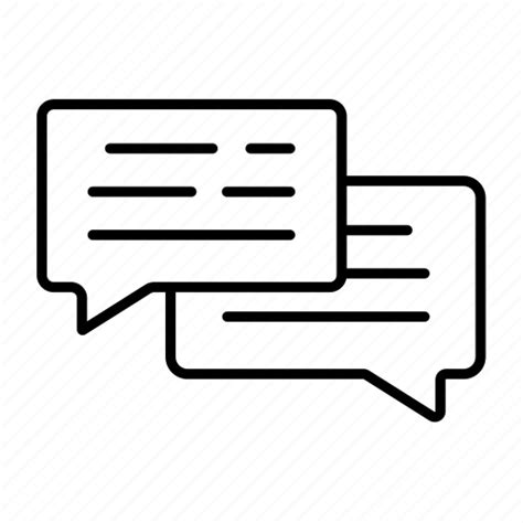 Multimessaging Rectangle Chat Conversation Message Bubble Discussion Icon Download On
