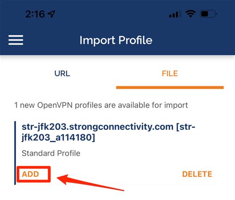 IOS OpenVPN Connect App Setup StrongVPN