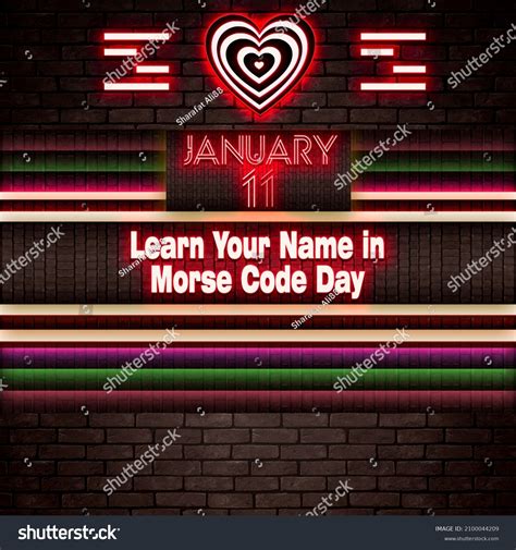 Happy Learn Your Name Morse Code Stock Illustration