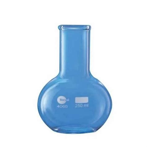 Borosilicate Glass Flat Bottom Flask Narrow Mouth 25 Ml Borosil At