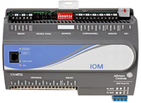 johnson controls ms iom1711 0 input output module 4 point iom w 4 bi