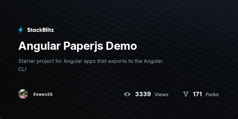 Angular Paperjs Demo Stackblitz