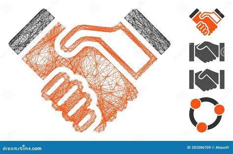 Linear Handshake Icon From Customer Service Outline Collection Thin