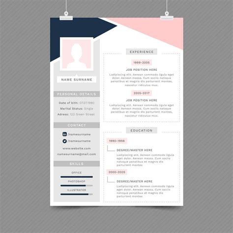 Modele Cv Powerpoint Gratuit Moderne Financial Report