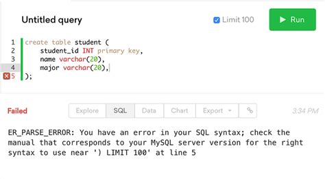 Erparseerror In Popsql The Freecodecamp Forum