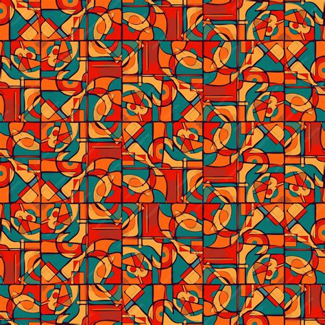 Premium Vector Abstract Geometric Square Seamless Colorful Background