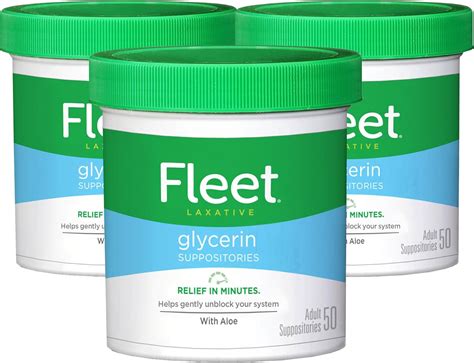 Fleet Adult Constipation Relief Suppositories 150 Count 3 Pack G