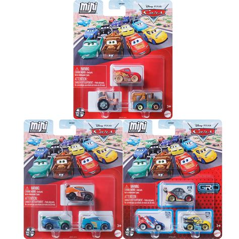 Cars Mini Racers 3 Pack 2025 Mix 2 Case Of 6