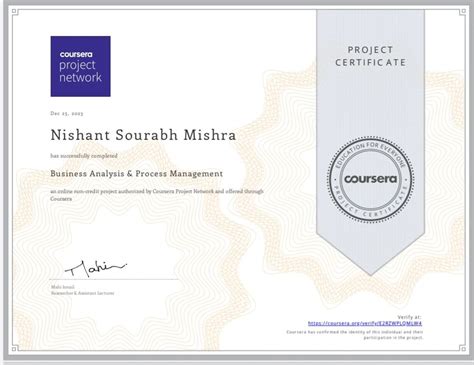 Nishant Sourabh Mishra On Linkedin Coursera Businessanalysis Businessandmanagement
