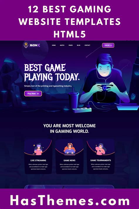 if you re looking for gaming website templates html5 then we have some