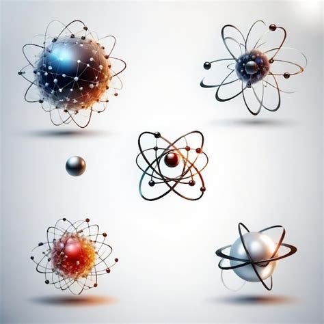 Quantum Vector Set White Background Isolated A High Qual Premium Ai