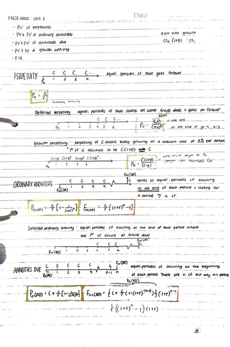 AA Lecture 2 Notes FNCE10002 Unimelb Studocu