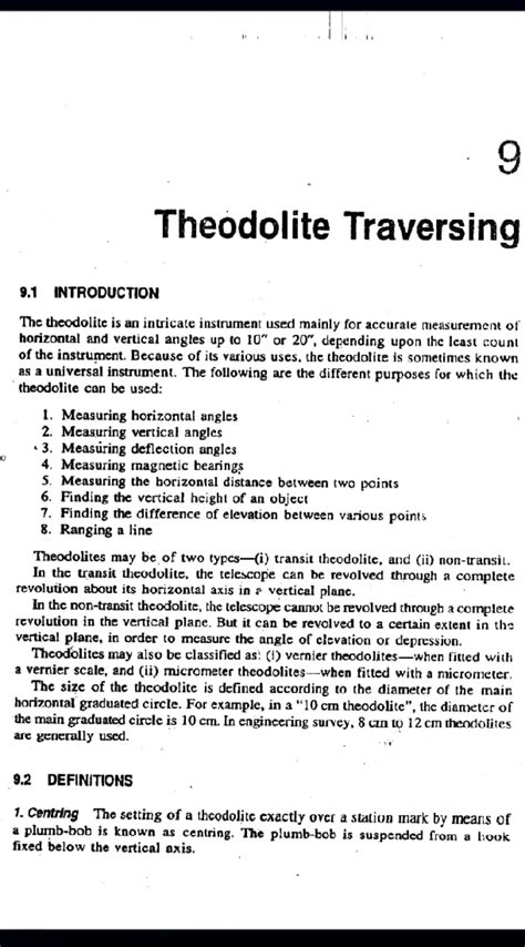 Traversing Survey Module 2 In Civil Engineering And Building