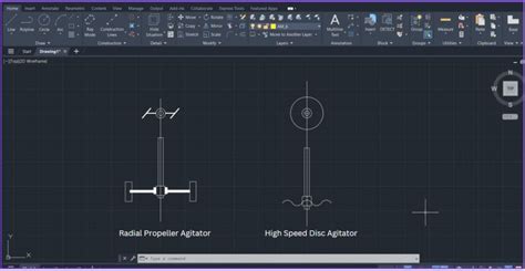 Autocad Designs 1 Radial Propeller Agitator A Radial Propeller Agitator Is A Type Of Mixer