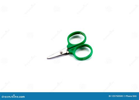 Small Scissors Isolated On White Background Royalty Free Stock Image 125750500