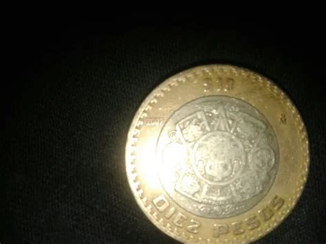 Moneda 10 Pesos Grafila Invertida 2007 Meses Sin Interés