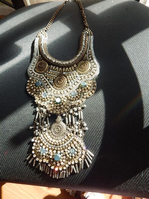 Womens Hippie Goddess Necklace From India Hippie Gla Gem