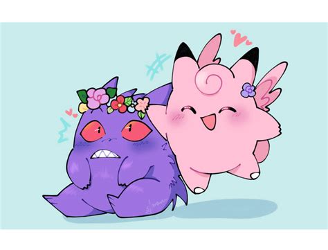 Gengar And Clefable By Samygfreitas On Deviantart