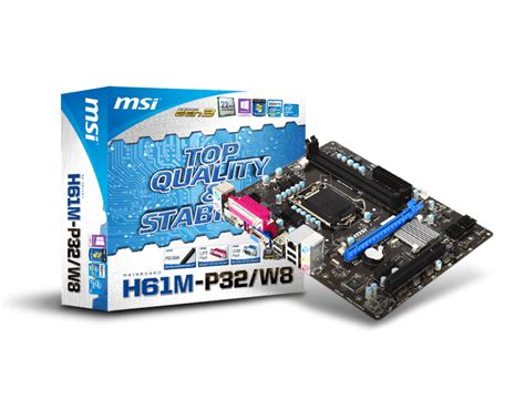 Specification H61m P32w8 Msi Global The Leading Brand In High End