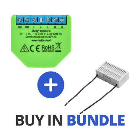 Shelly Dimmer 2 Wi Fi Smart Light Dimmer Controller Bypass