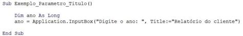 Como Usar Caixa De Texto Para Ler Dados Excel Vba Inputbox