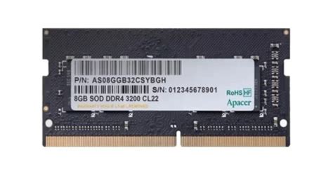 Apacer 8gb Ddr4 3200mhz Laptop Ram Price In Bd