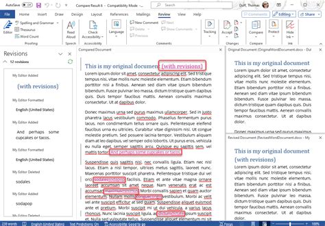 Comparing Two Documents In Microsoft Word One Minute Office Magic