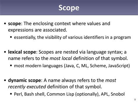 Cse 341 Lecture 11 B Closures Scoping Rules Ppt Download