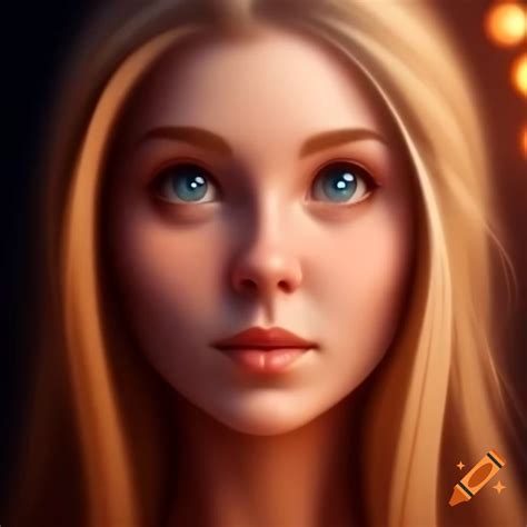 vintage mirror reflecting two versions of a girl with long brown hair on craiyon